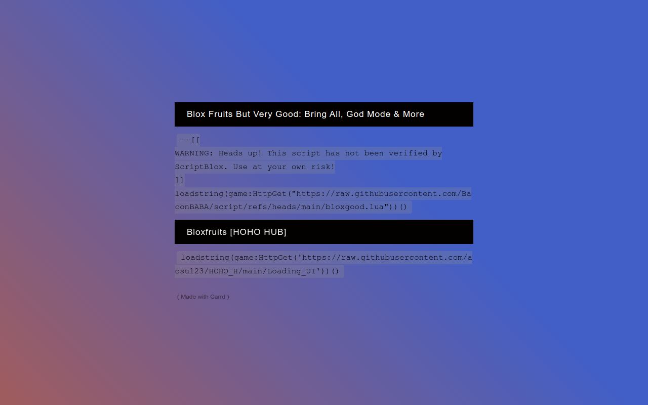 BloxFruits SCRIPTS